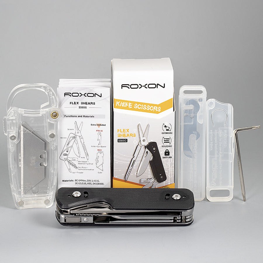 Flex Shears – Modular EDC Multitool with Scissors – ROXON